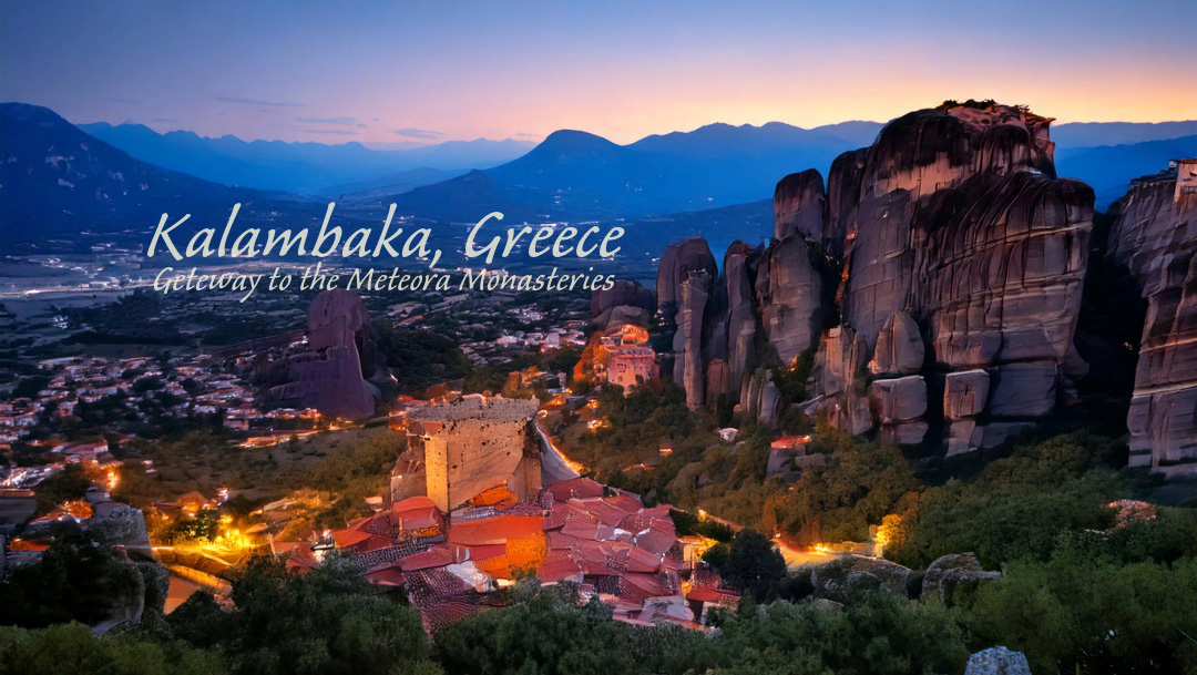 Kalambaka Map | Gateway to the Meteora Monasteries | Mapping Europe